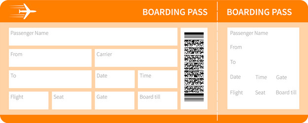 Boarding Pass Vector Images (over 11,000)