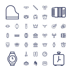 37 classic icons Royalty Free Vector Image - VectorStock