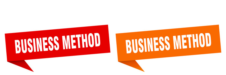 Business method ribbon method paper band Vector Image