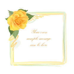 Cool template frame design for greeting card Vector Image