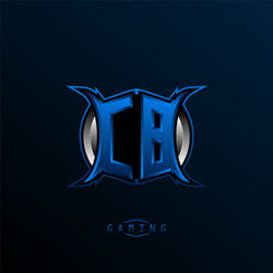 Initial cb logo design Royalty Free Vector Image