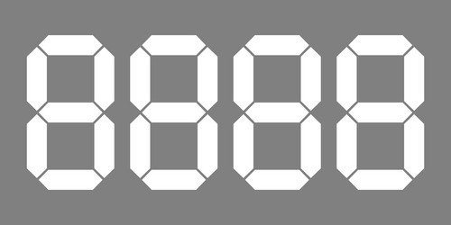 Digital numbers Royalty Free Vector Image - VectorStock