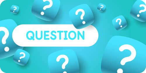 A poster with question marks Royalty Free Vector Image