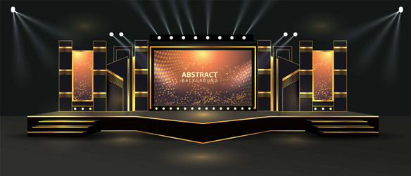 Event stage design for business conferences Vector Image