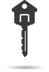 House key symbol Royalty Free Vector Image - VectorStock