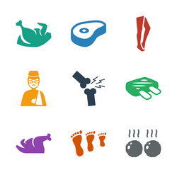 14 leg icons Royalty Free Vector Image - VectorStock