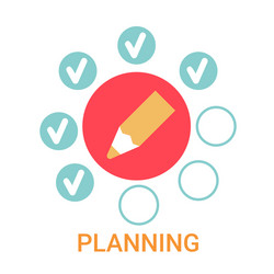 Spatial planning concept icon distribution Vector Image