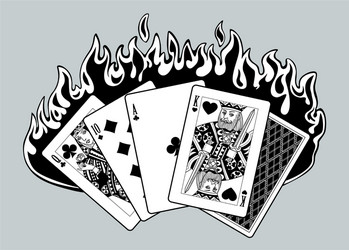 Cards Playing Burning Vector Images (over 400)
