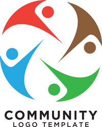 Community organization logo design template Vector Image