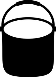 Pail icon Royalty Free Vector Image - VectorStock
