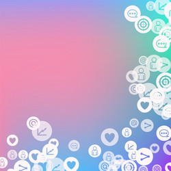 Social media marketing communication networking Vector Image