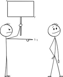 Stick Man Pointing Vector Images (over 2,400)