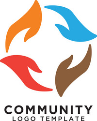 Community organization logo design template Vector Image