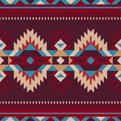 Set of ethnic seamless patterns aztec native Vector Image