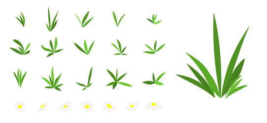 Game Grass Sprite Vector Images (76)