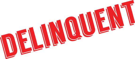 Delinquent rubber stamp Royalty Free Vector Image