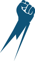 Hand strong logo Royalty Free Vector Image - VectorStock