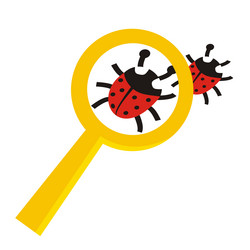 Ladybug Magnifying Glass Vector Images (90)