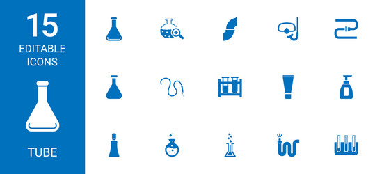 Tube icons Royalty Free Vector Image - VectorStock