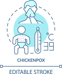 Chickenpox concept icon Royalty Free Vector Image