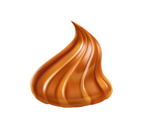 Caramel puddle Royalty Free Vector Image - VectorStock