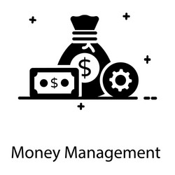 Money management Royalty Free Vector Image - VectorStock