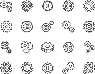 Gear Outline Vector Images (over 87,000)