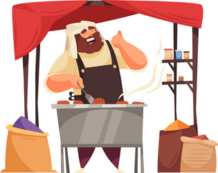 Asian market icon Royalty Free Vector Image - VectorStock