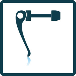Bike quick release icon Royalty Free Vector Image