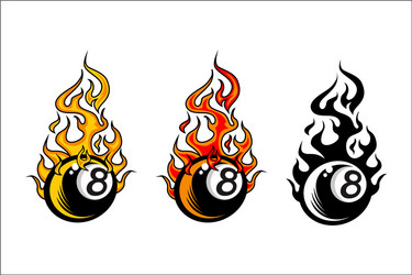 8 Ball Flame Vector Images (over 140)
