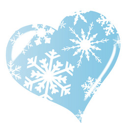Ice cold heart Royalty Free Vector Image - VectorStock