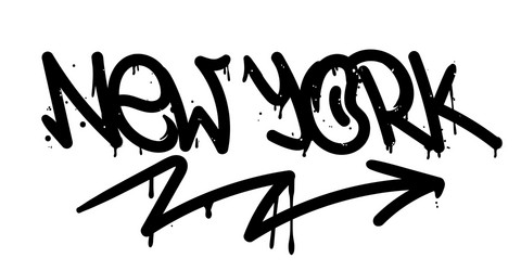 Nyc graffiti Royalty Free Vector Image - VectorStock