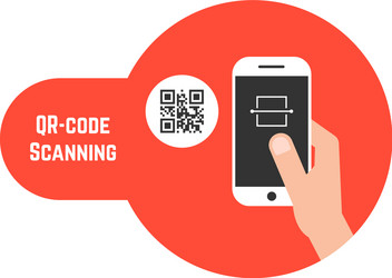 Digital corona certificate with qr-code on mobile Vector Image