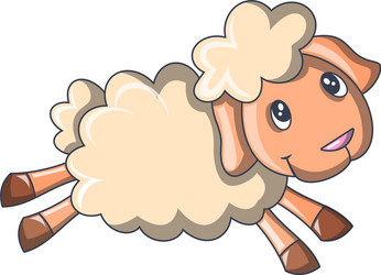 Cute sheep cartoon Royalty Free Vector Image - VectorStock
