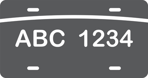 License Plate Template Vector Images (over 160)