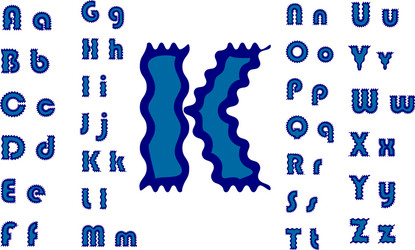 Colorful jelly alphabets for kids isolated Vector Image