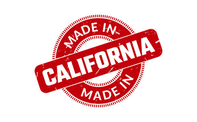 Made in california rubber stamp Royalty Free Vector Image