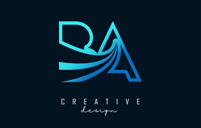 Handwritten letters ba logo design with simple Vector Image