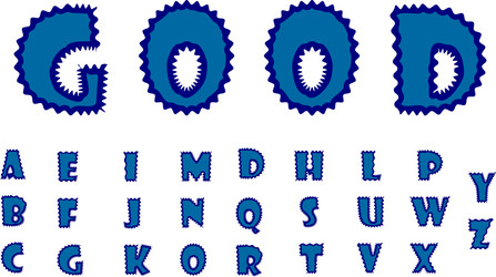 Colorful jelly alphabets for kids isolated Vector Image