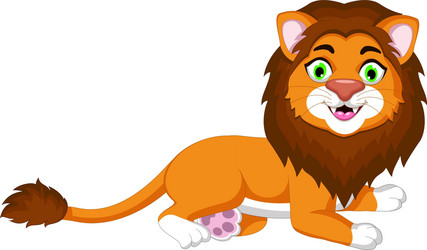 Lion cartoon animal Royalty Free Vector Image - VectorStock