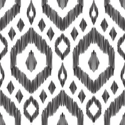 Colorful fabric ikat diamond seamless pattern Vector Image