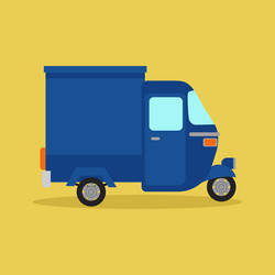 Image indian commercial three wheeler Royalty Free Vector