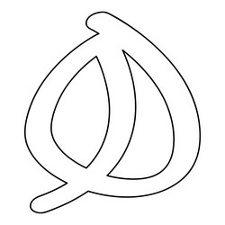 Arabic letter logo Royalty Free Vector Image - VectorStock