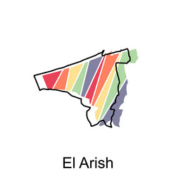 Map of al hilal flat with high details qatar Vector Image
