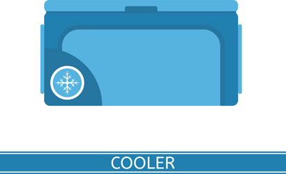 Food container ice cooler Royalty Free Vector Image