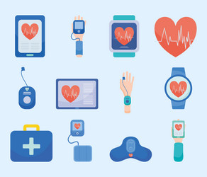 Body health monitor Royalty Free Vector Image - VectorStock