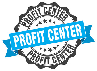 Profit center stamp sign seal Royalty Free Vector Image