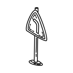 Power shut down icon doodle hand drawn or outline Vector Image