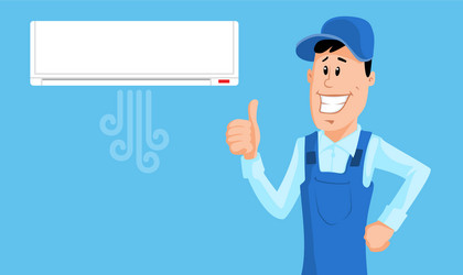 Air Conditioner Repair Man Cartoon Vector Images (over 220)