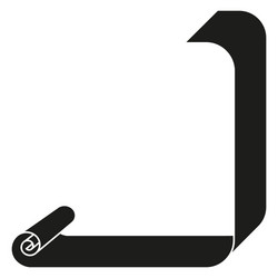 Brush stroke rough border frame Royalty Free Vector Image